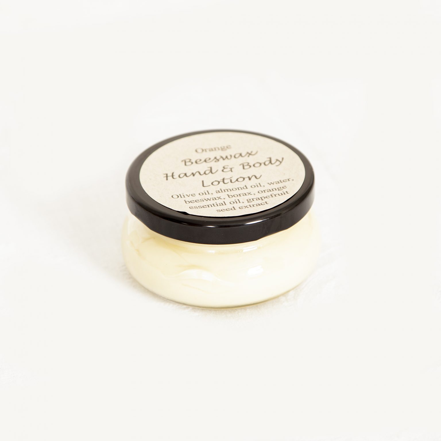 Orange Beeswax Hand & Body Lotion - 100% Natural Beeswax Candles